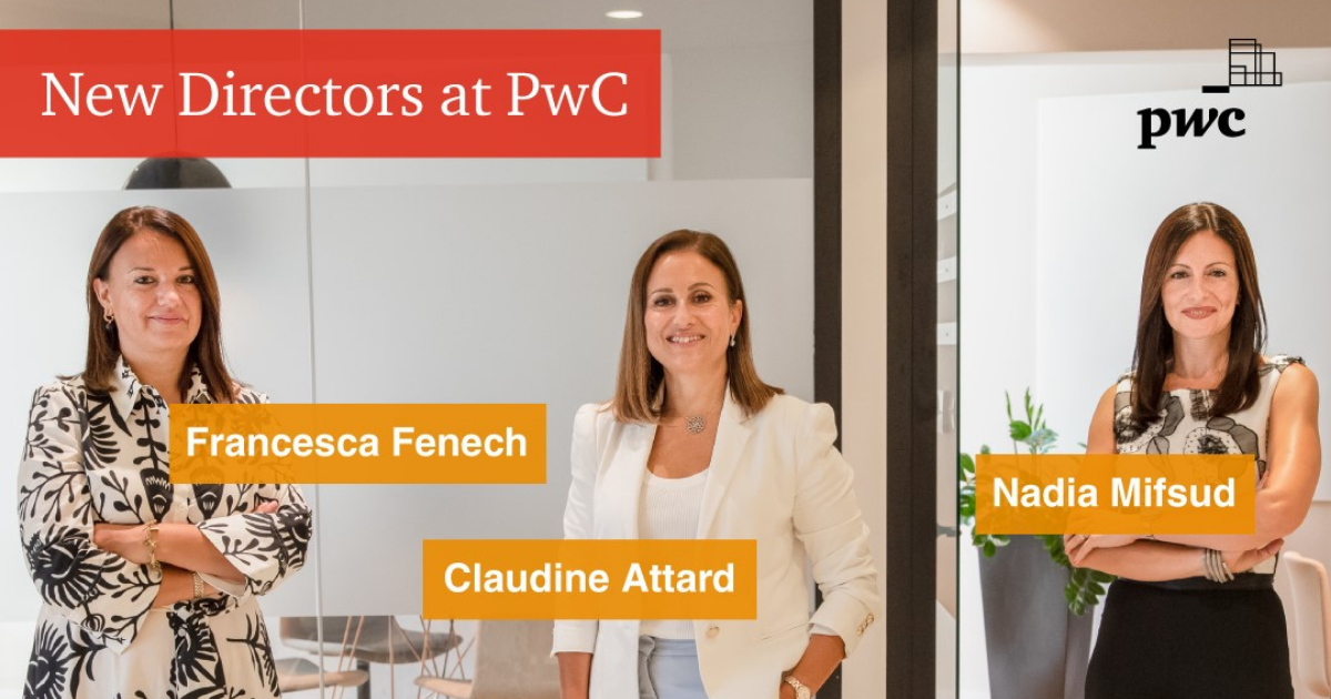 Claudine Attard, Francesca Fenech and Nadia Mifsud appointed to PwC ... Claudine Attard, Francesca Fenech and Nadia Mifsud appointed to PwC ...