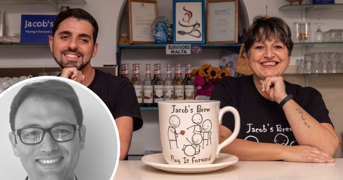 Charles Cassar’s Shoulder Compliance supports Jacob’s Brew Café